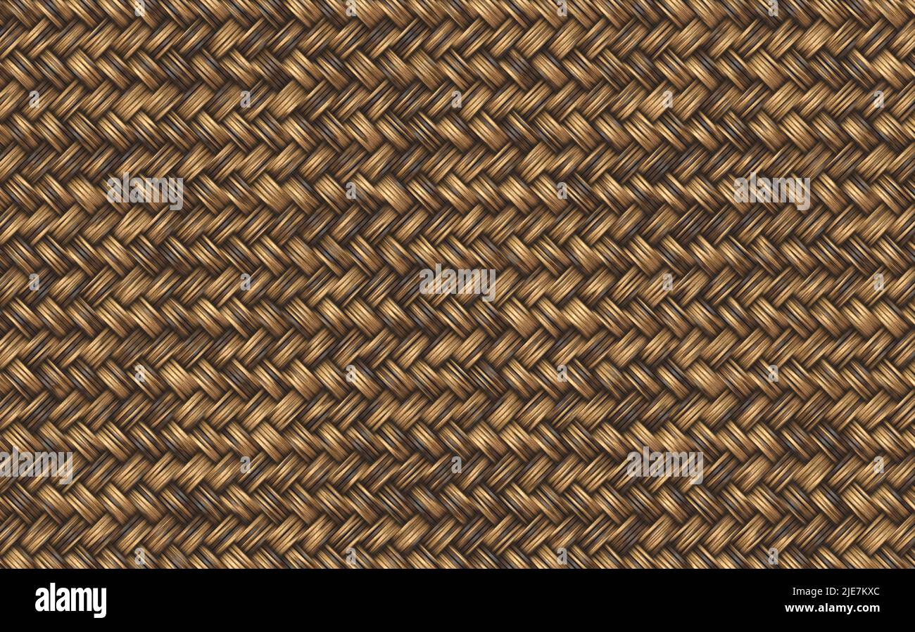 weave rattan basket wood Stock Photo - Alamy