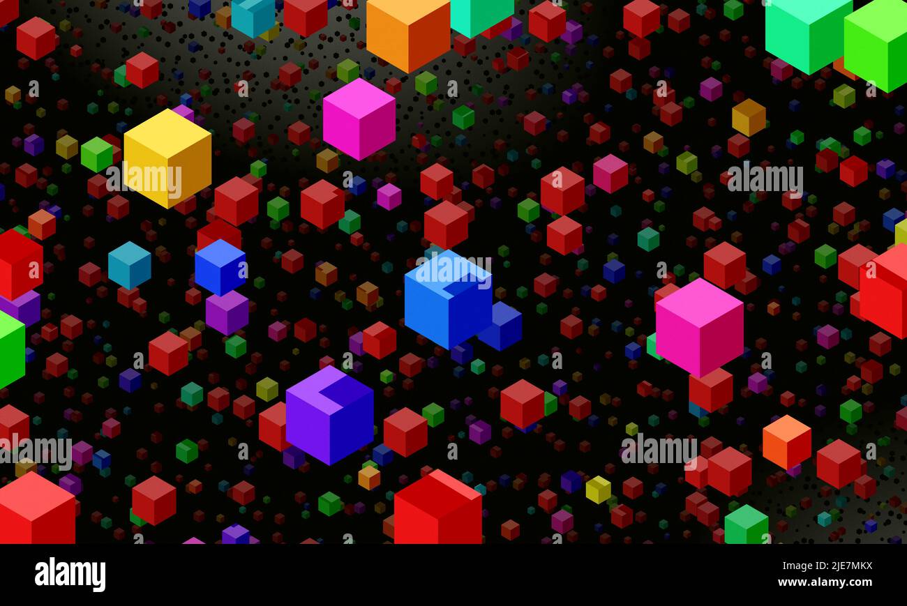 Graphic design cubes hi-res stock photography and images - Alamy