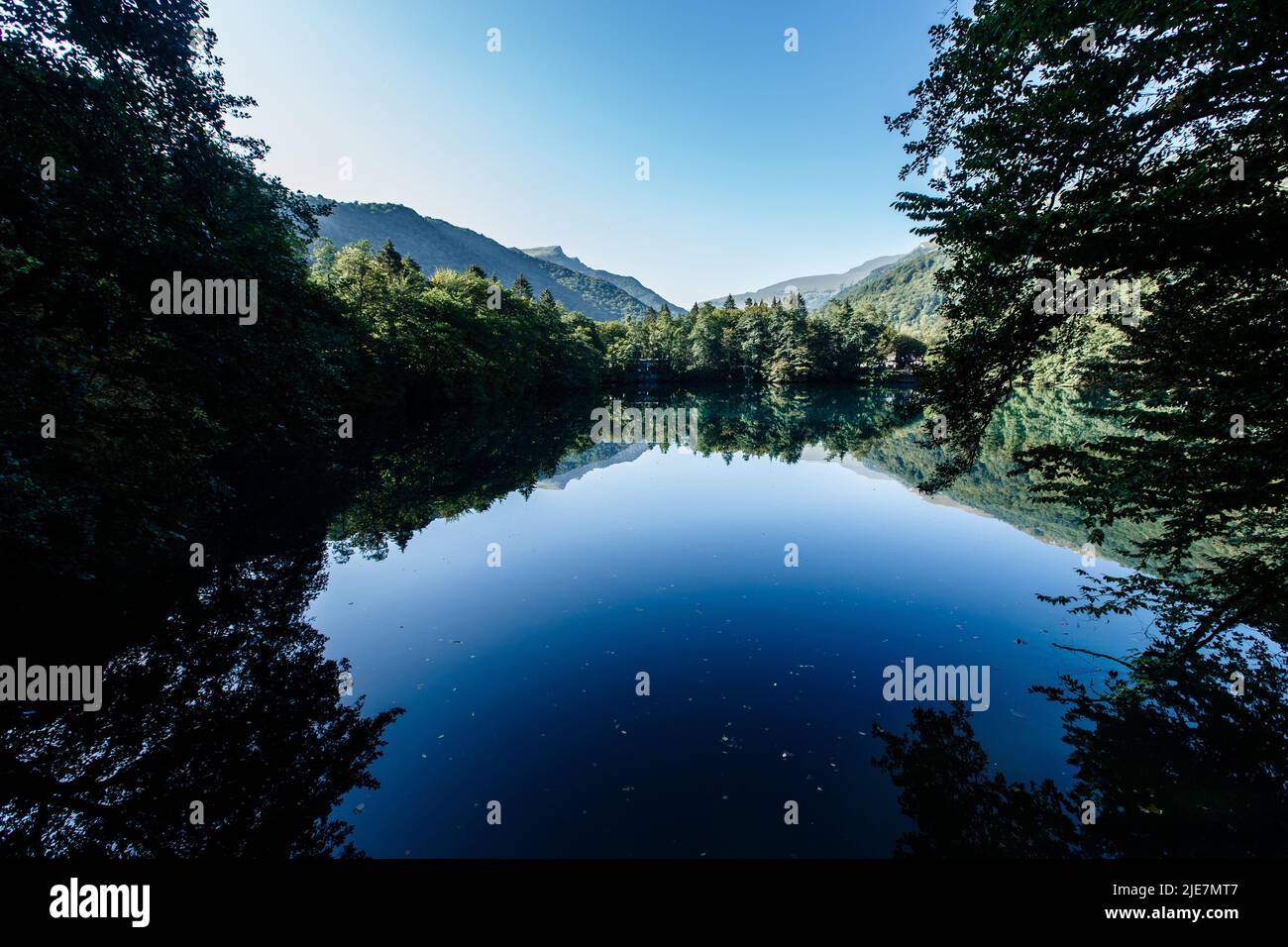 Deep karst lake Chirik-Kel in Kabardino-Balkaria, Russia Stock Photo ...