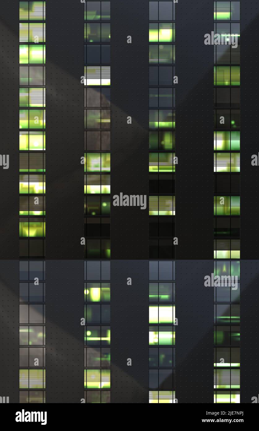 skyscraper office building windows facade Stock Photo - Alamy