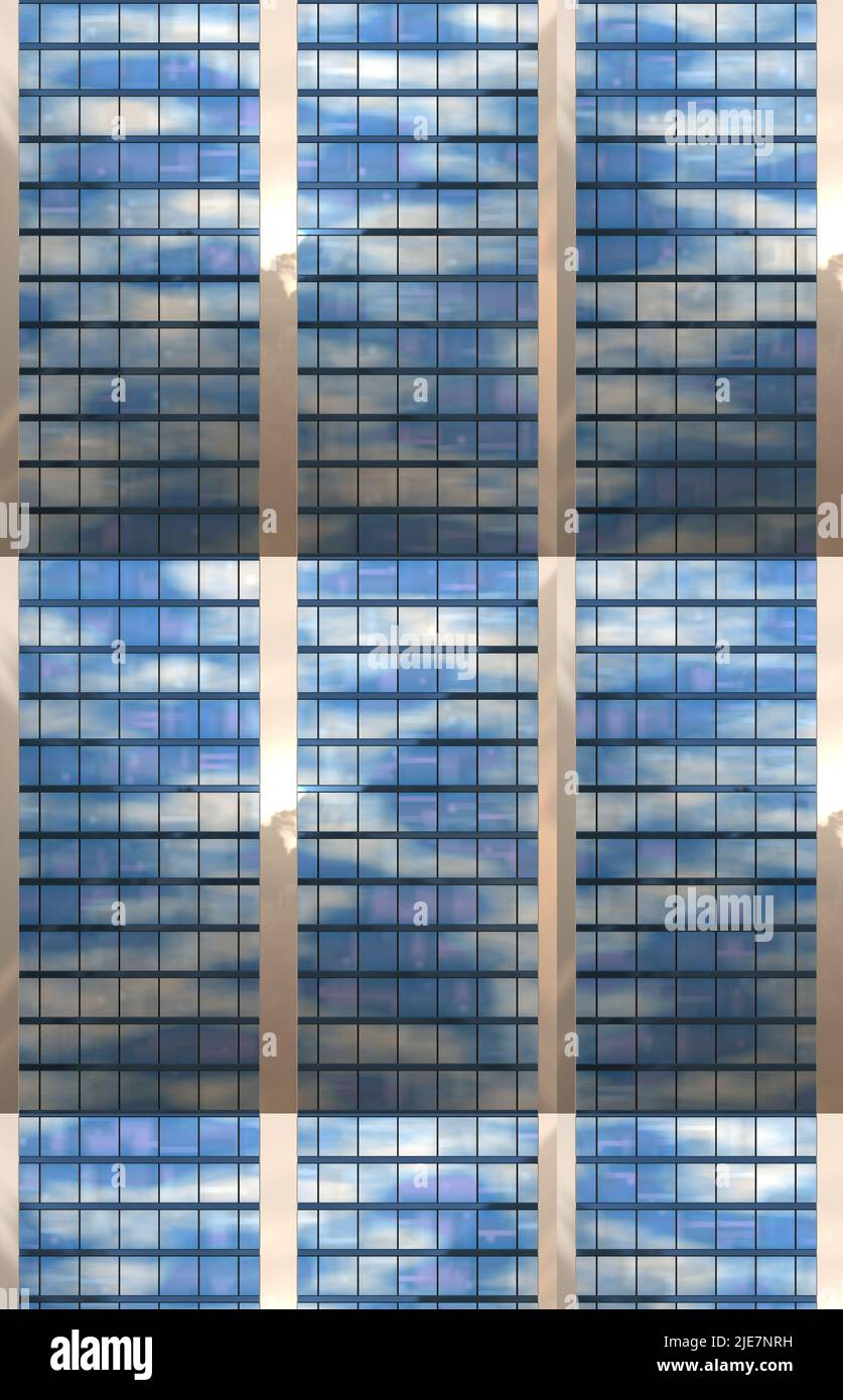 skyscraper office building windows facade Stock Photo - Alamy