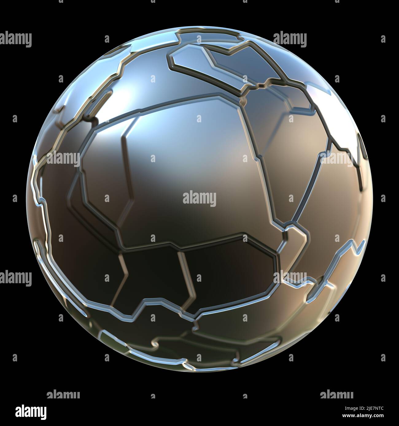 futuristic 3d sphere on black background Stock Photo - Alamy