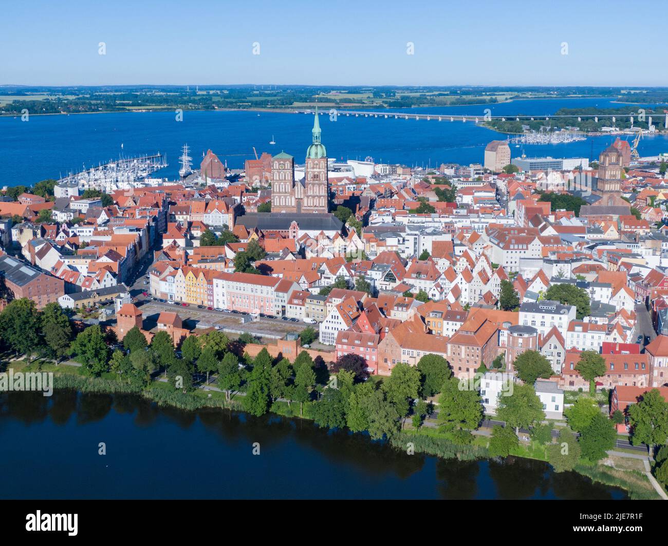 Stralsund, Germany. 23rd June, 2022. St. Nicholas Church (M) stands in ...
