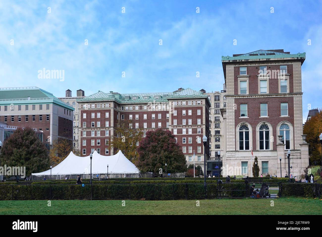 The main campus of Columbia University in New York, looking south-west ...