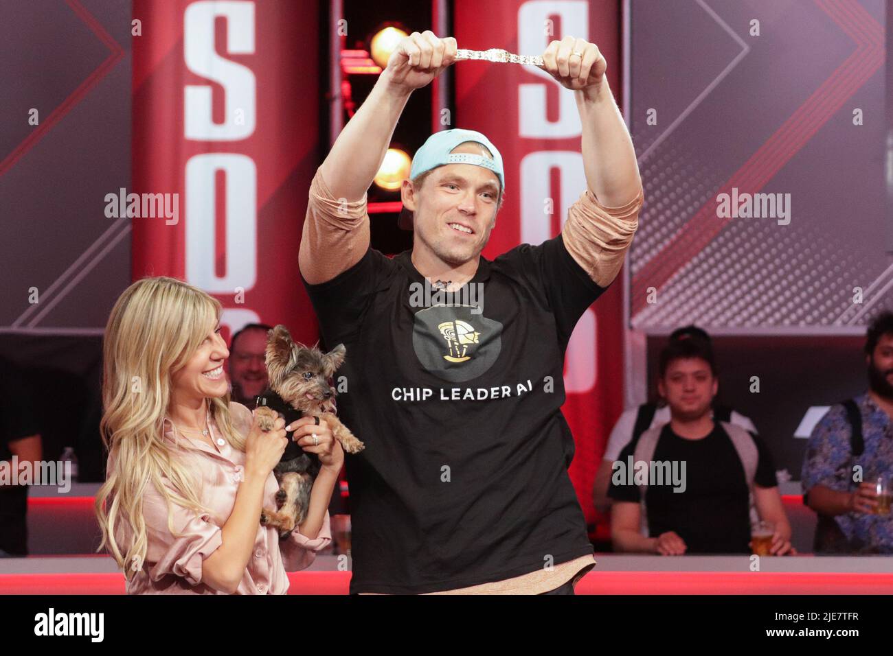 LAS VEGAS, NV - JUNE 25: Poker Player Alex Foxen got his first gold ...