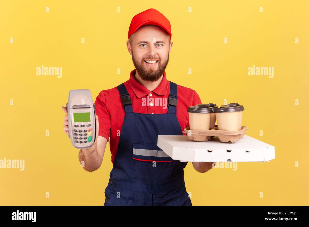 Happy Fast Food Worker