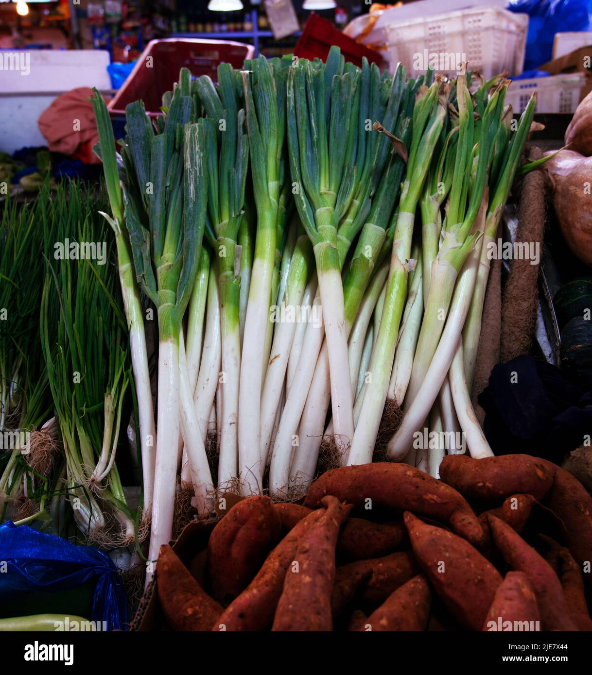 Bountiful Vegetables at the Market in Huacao, Shanghai Stock Photo - Alamy