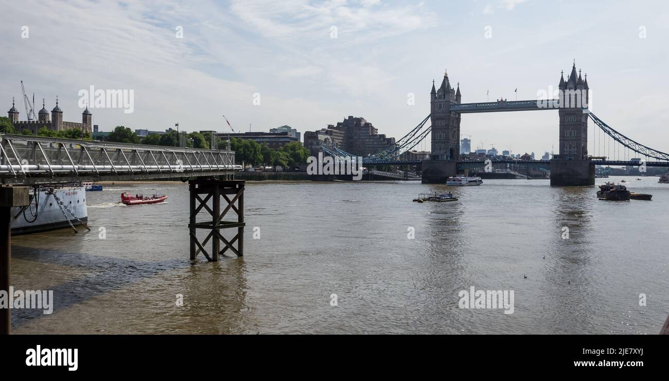 Architectural detail of The Queen's Walk a promenade located on the ...