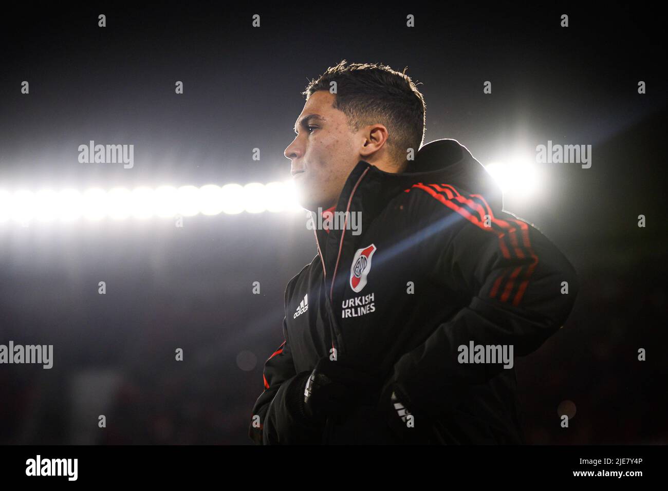 Juan Fernando Quintero of River Plate before the match between River ...