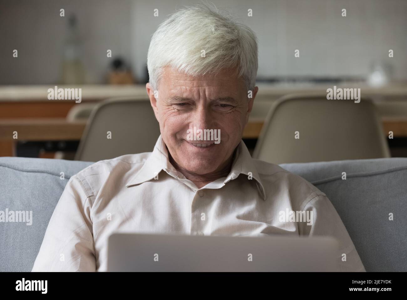 Middle aged man using hi-res stock photography and images - Alamy