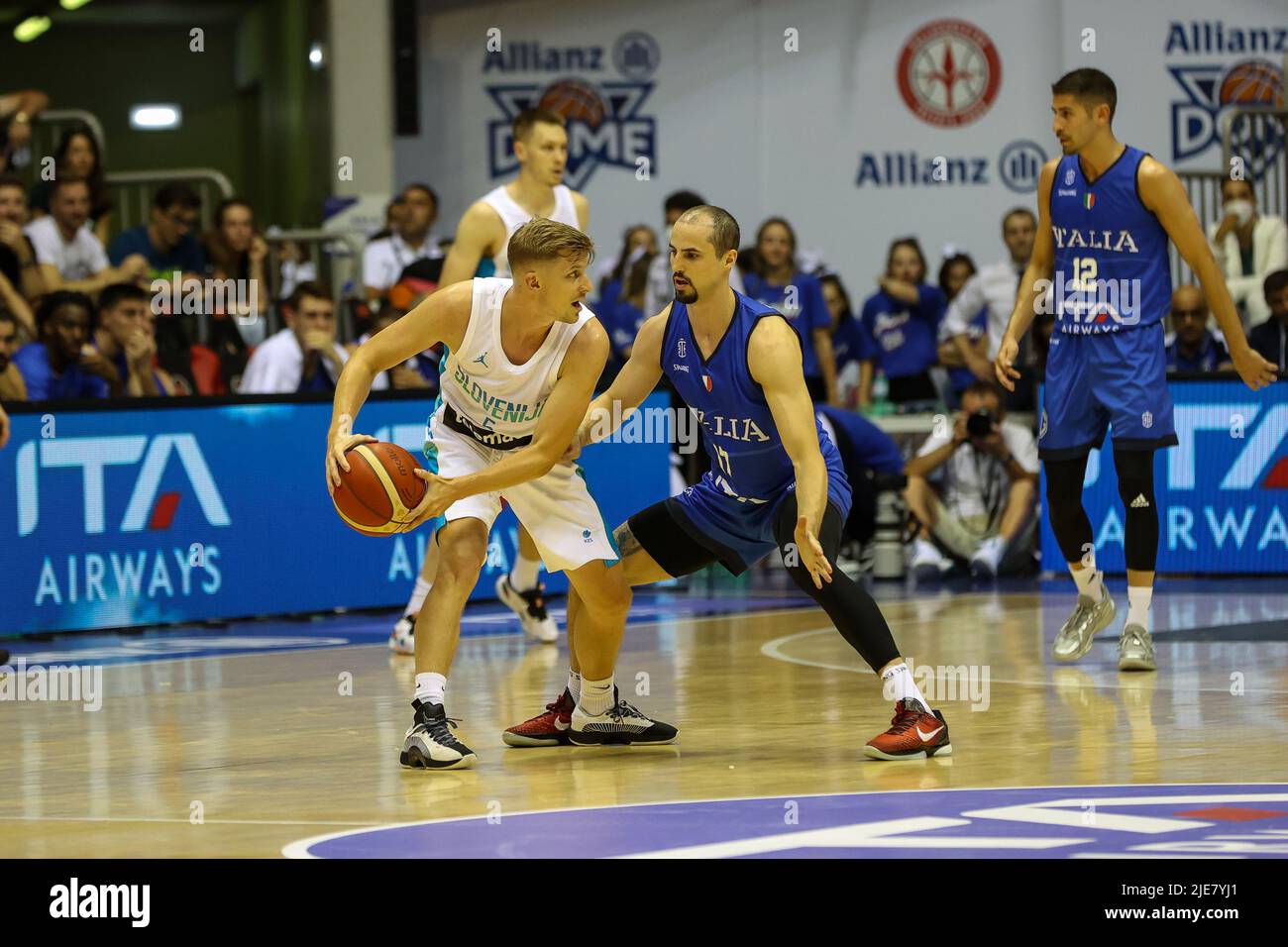 Luka Rupnik (ITA) during the Basketball Test Match Italy vs Slovenia on ...