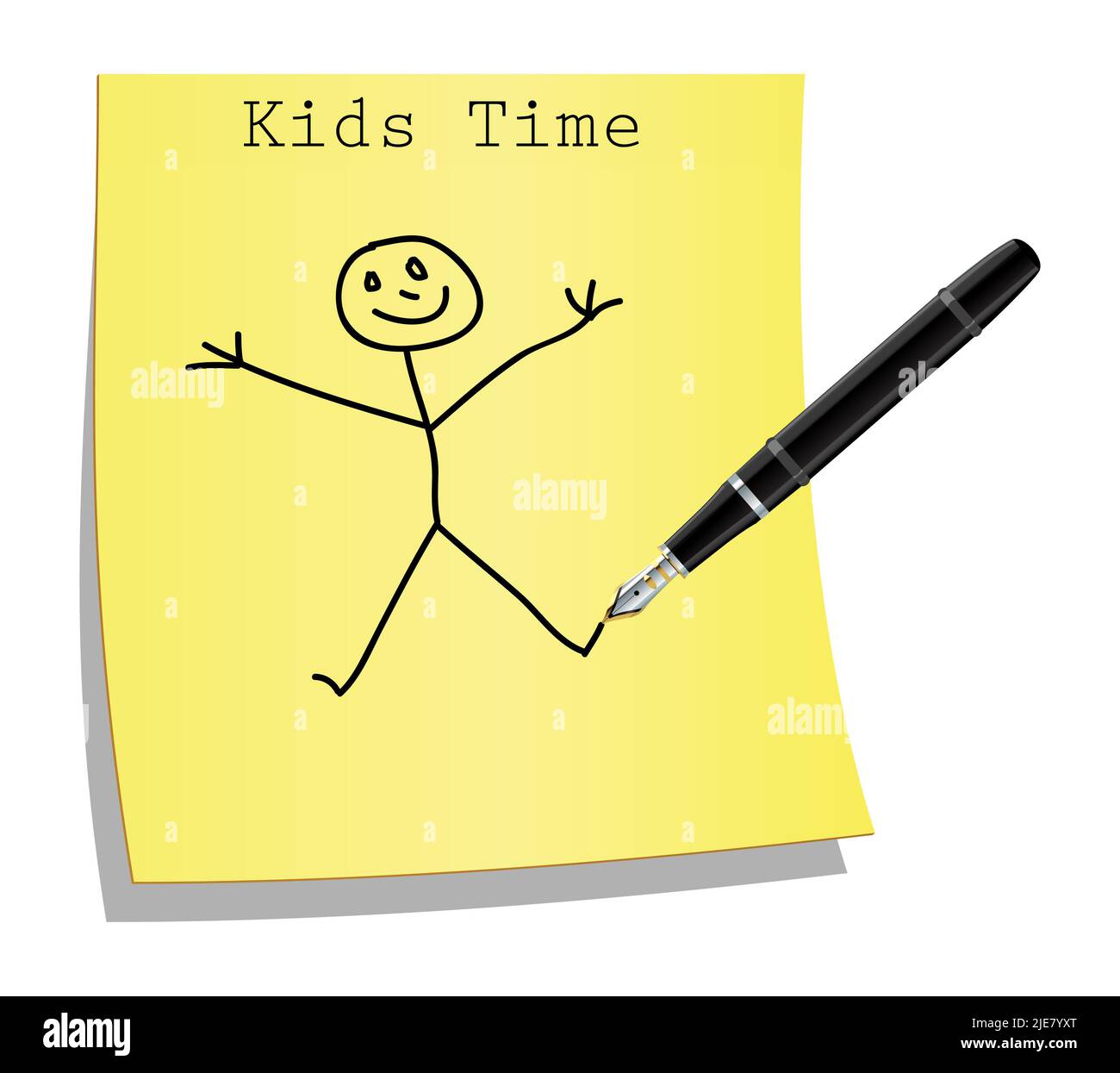 Kids time. Conceptual illustration Stock Photo - Alamy
