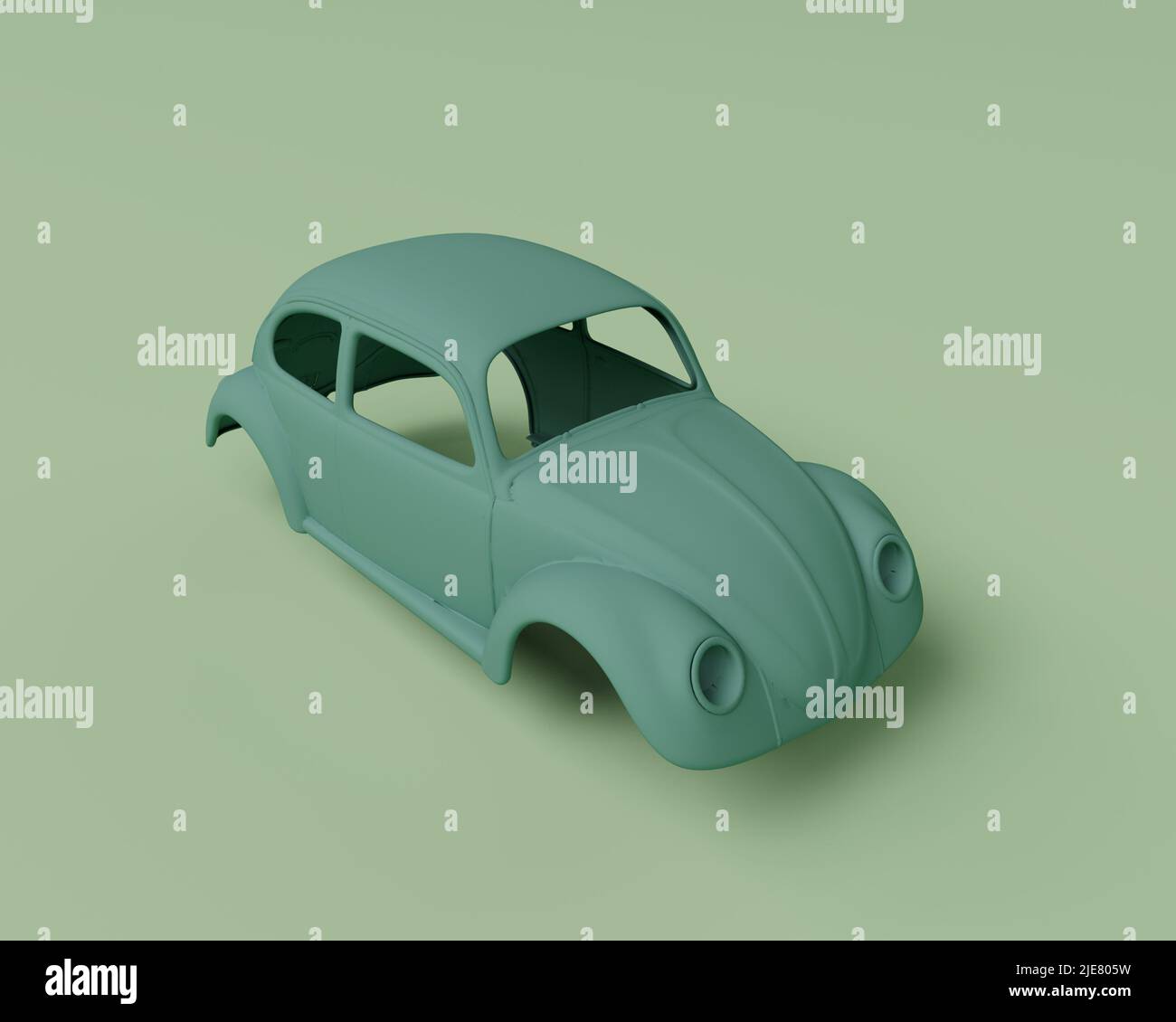 3d render of only car body isolated on Pastel background, 3d background ...