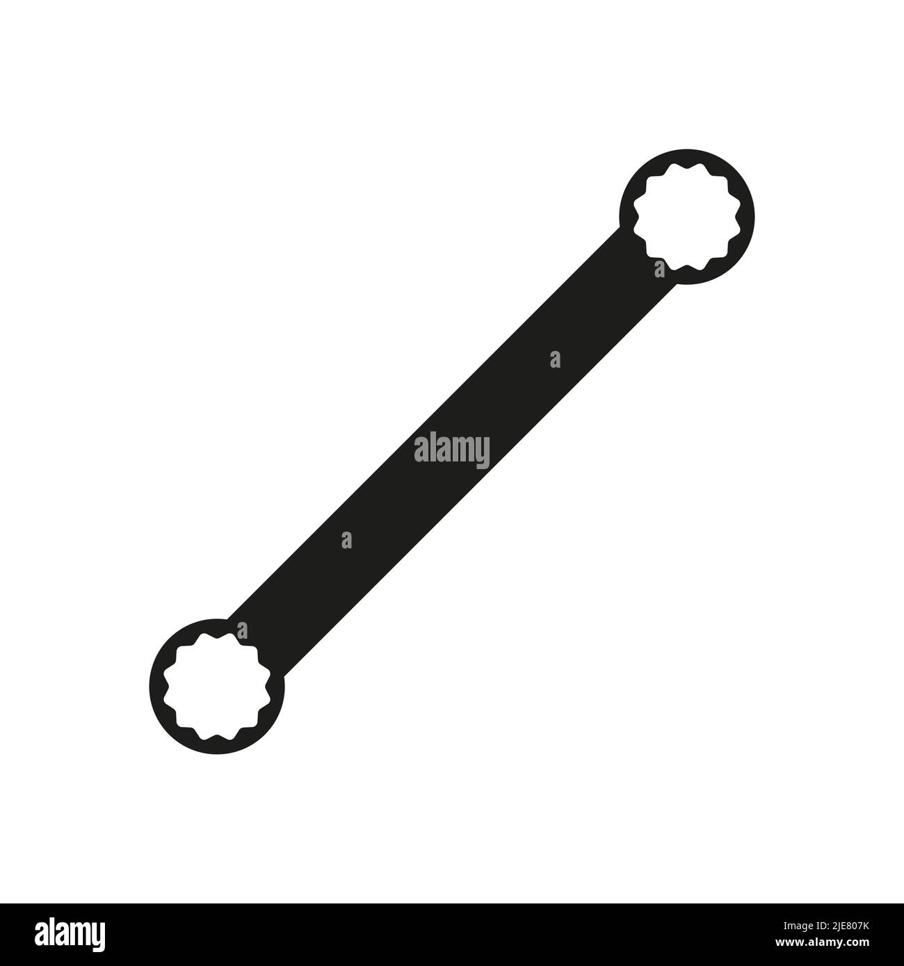 Ring spanner vector icon on white background Stock Vector Image & Art ...