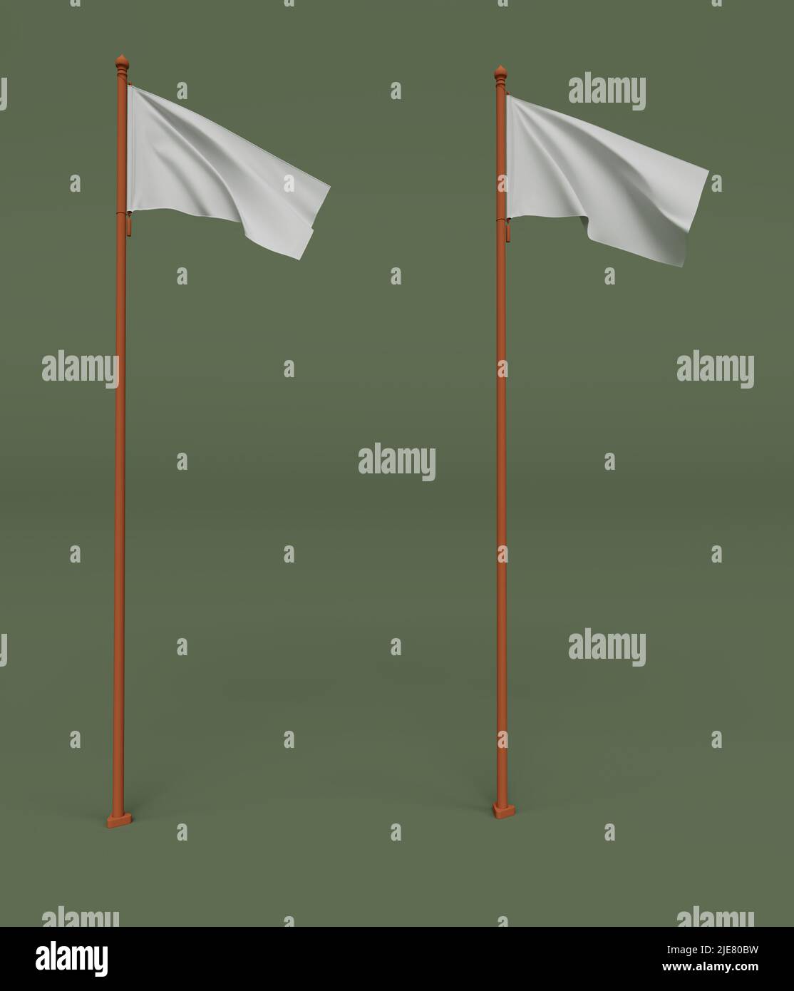 3d render of Flagpole isolated on Pastel background, 3d background ...