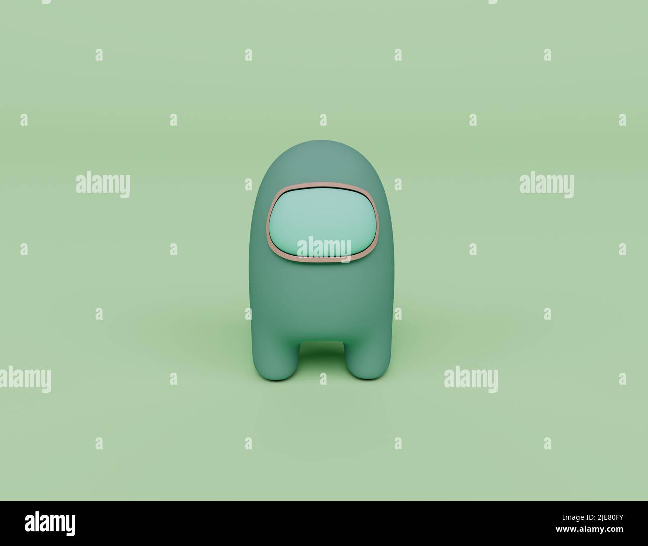 3d render of game among us character isolated on Pastel background, 3d ...