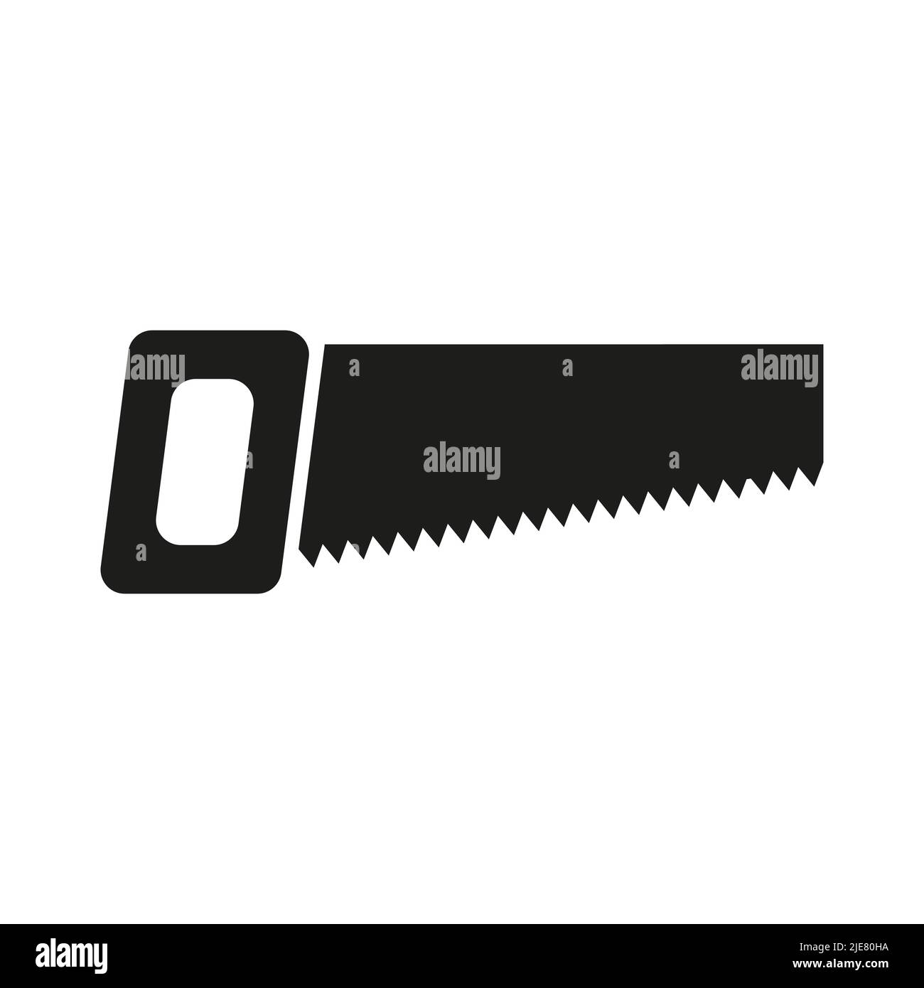 Saw vector icon isolated on white background Stock Vector Image & Art ...