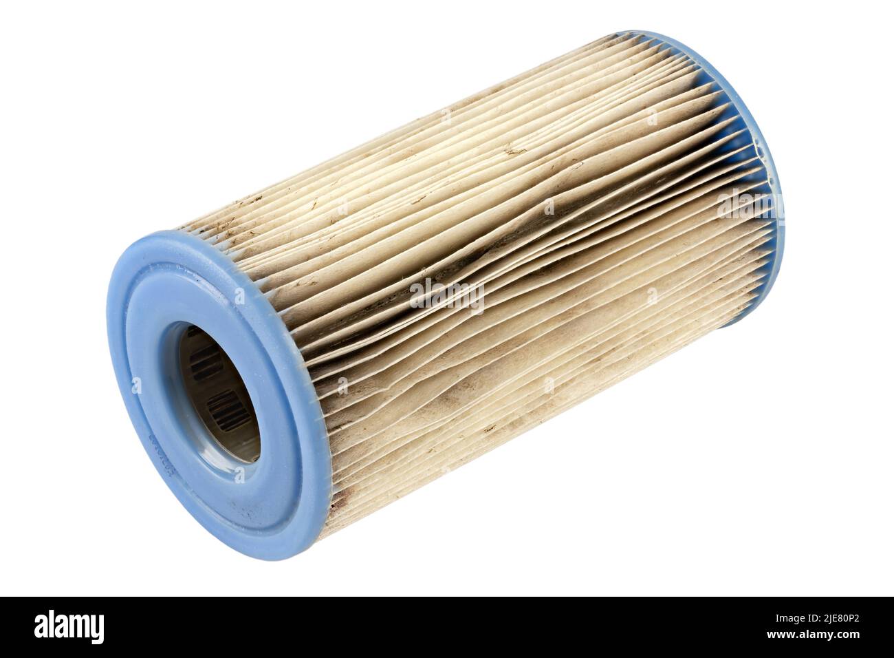 Dirty filter for pump isolated on white background. Pool pump service ...