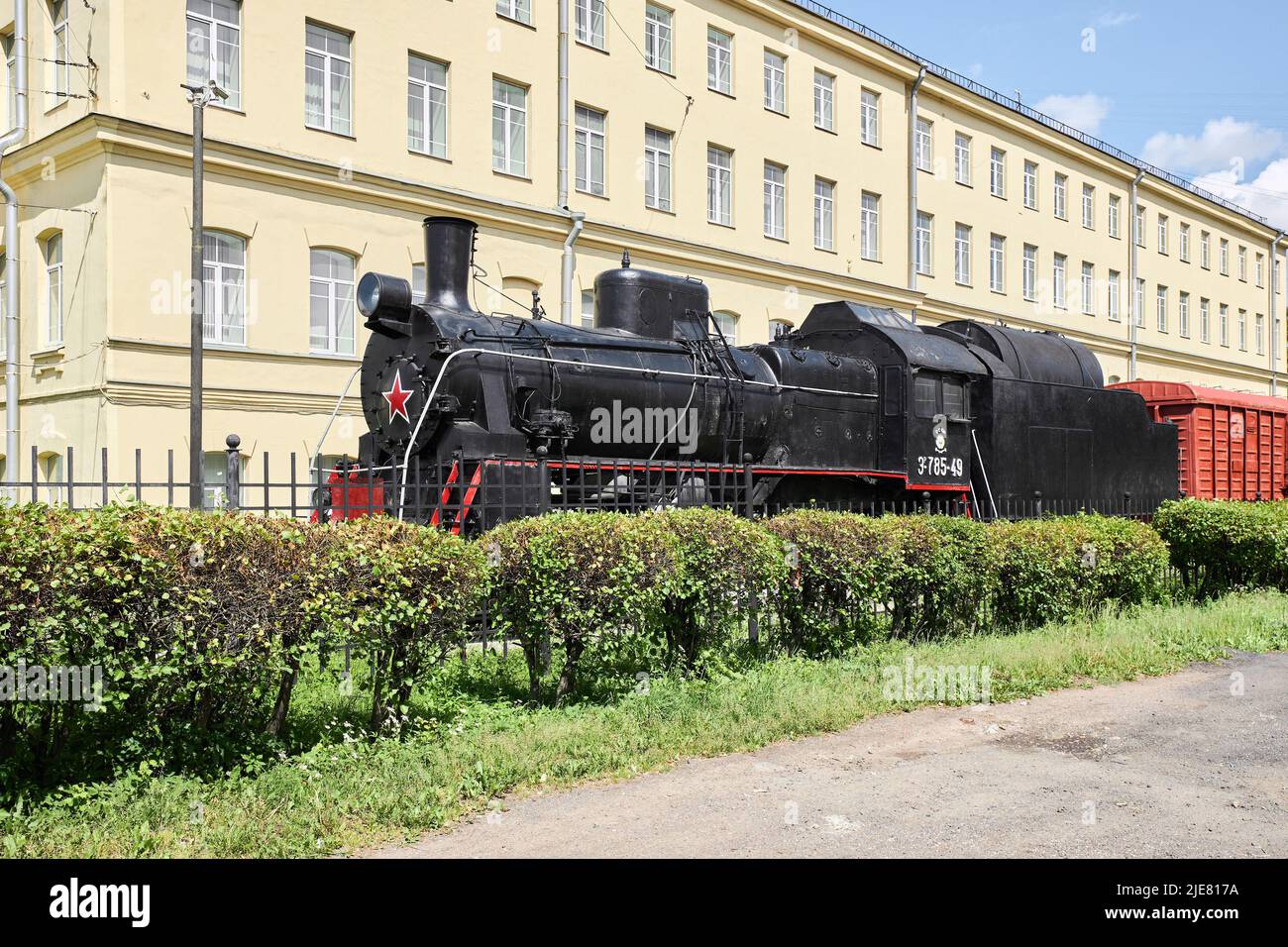 Photo of a standing steam locomotive at the Institute Stock Photo - Alamy