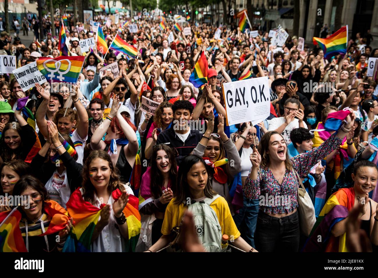 Thousands of LGBT members and their supporters take part in the Gay ...