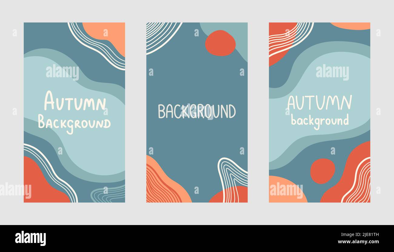 Autumn colors flat design vector background fall Stock Vector Image ...