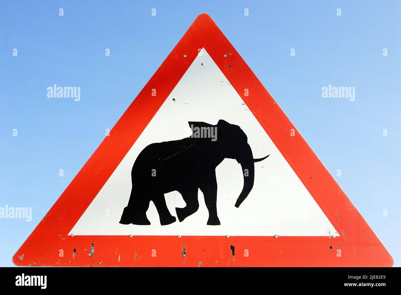 Elephant crossing sign hi-res stock photography and images - Alamy