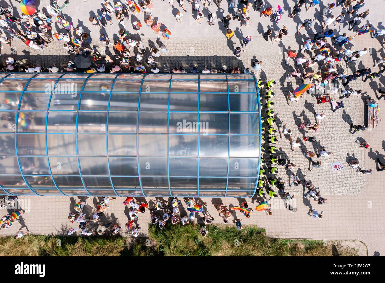 Warsaw, Poland - June 25 2022: equality parade, pride march ...