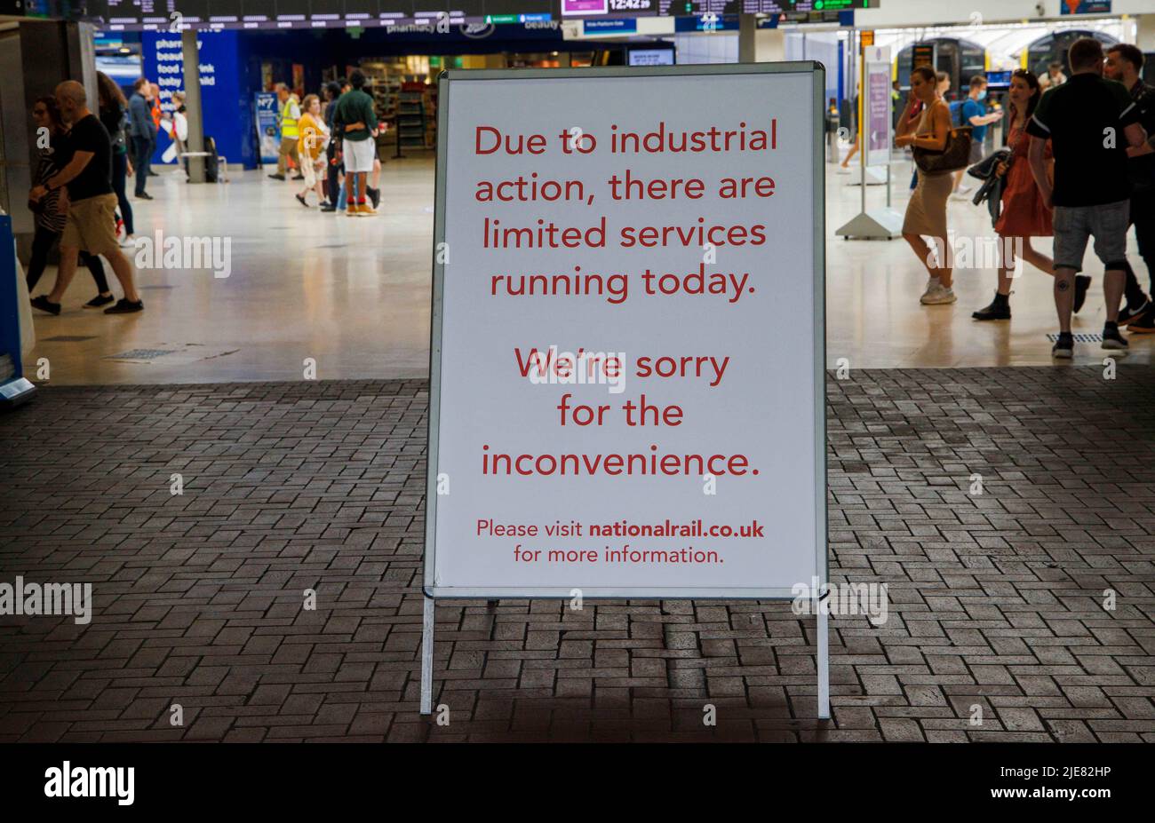 National railway strike sign hi-res stock photography and images - Alamy