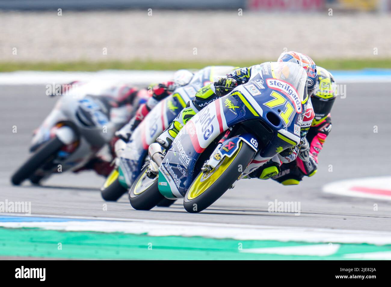 ASSEN, NETHERLANDS - JUNE 26: Ayumu Sasaki of Sterilgarda Husqvarna Max ...
