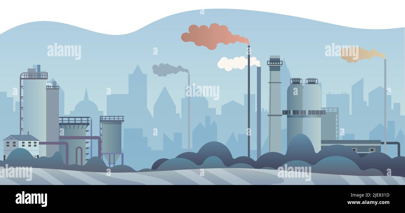 Cartoon Factory Pollution