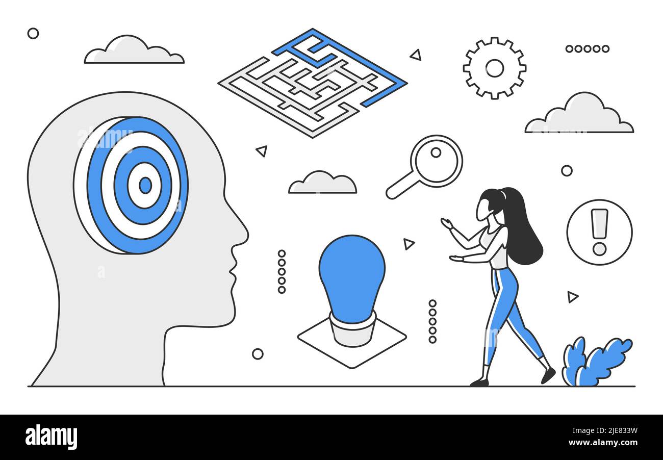 Goal target achievement. Successful business accomplishment vector ...