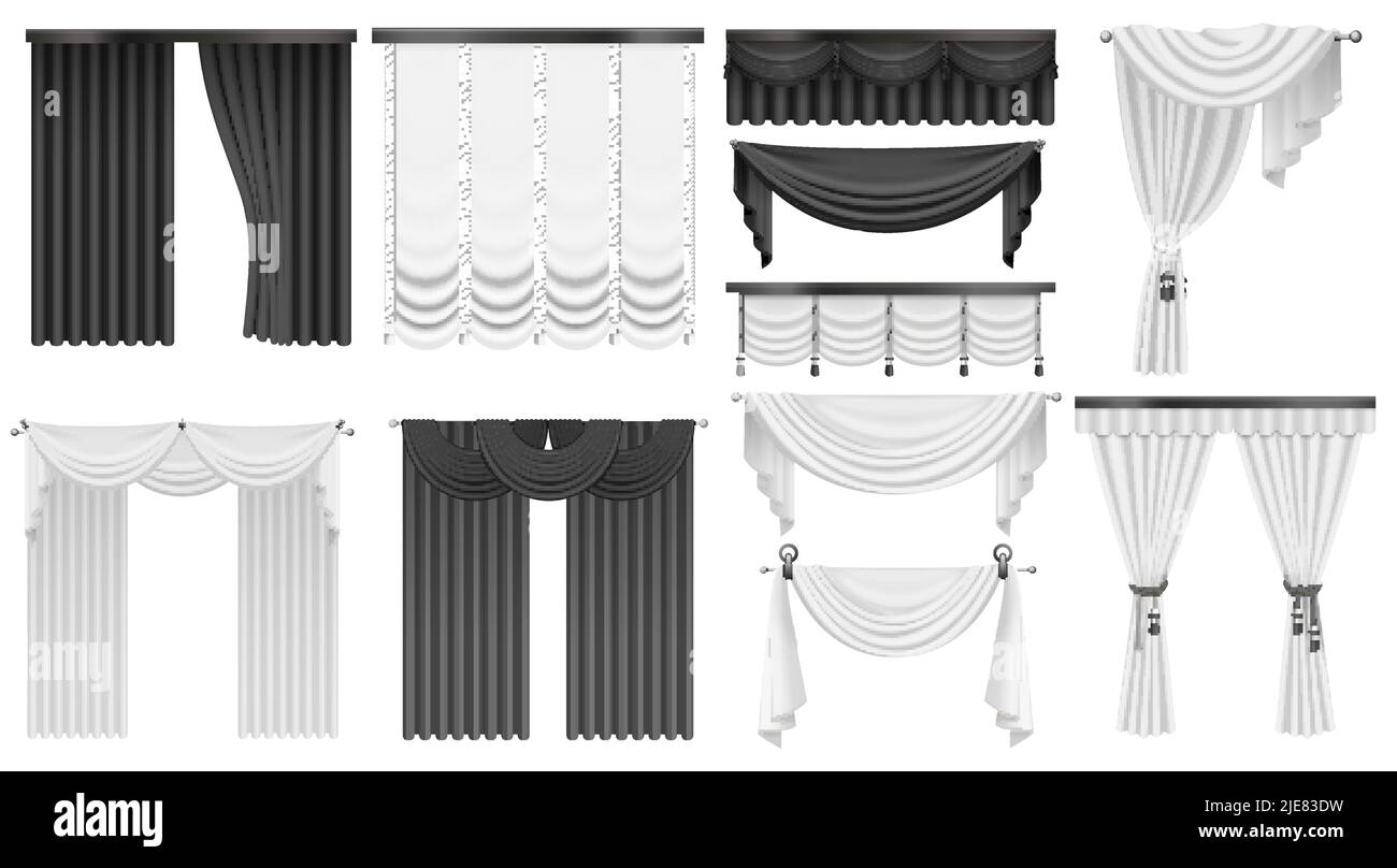 Black white interior hall Cut Out Stock Images & Pictures - Alamy