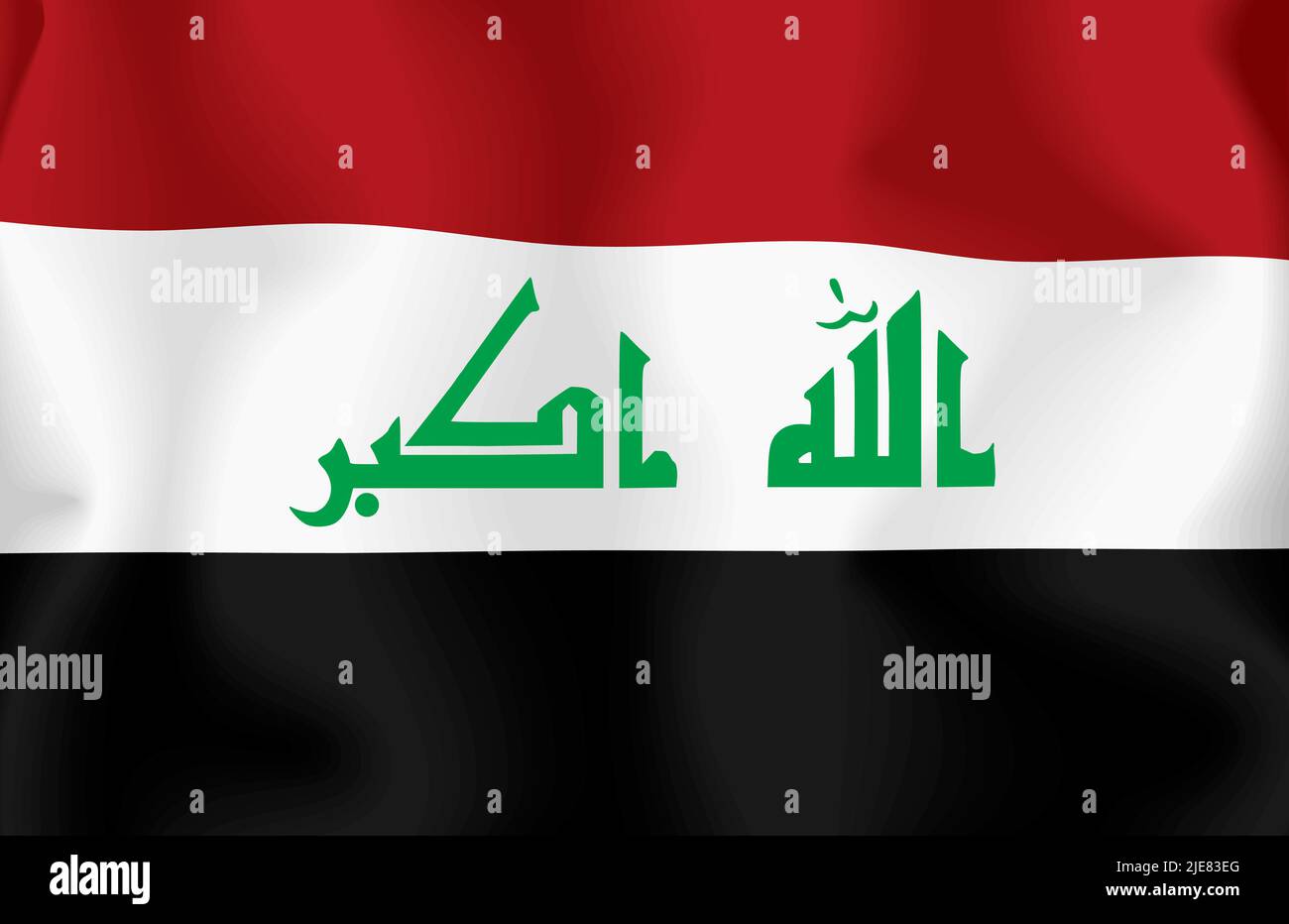 Iraq flag background. Illustration Stock Photo - Alamy