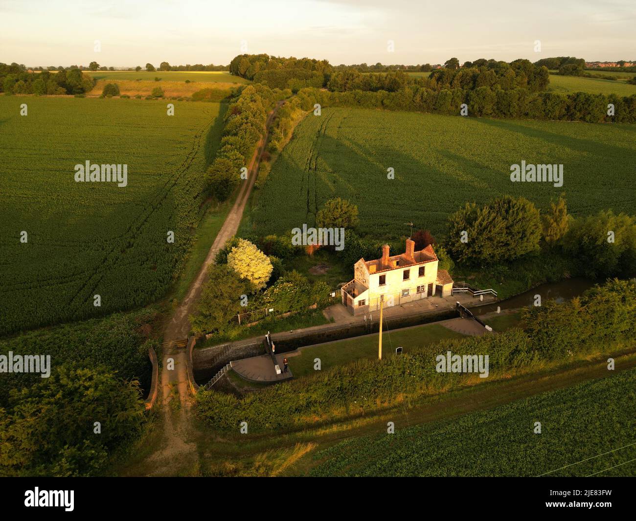 Grants lock keepers cottage number 30 house fire remains. aerial photo ...