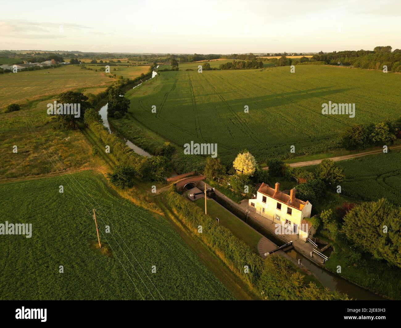 Grants lock keepers cottage number 30 house fire remains. aerial photo ...