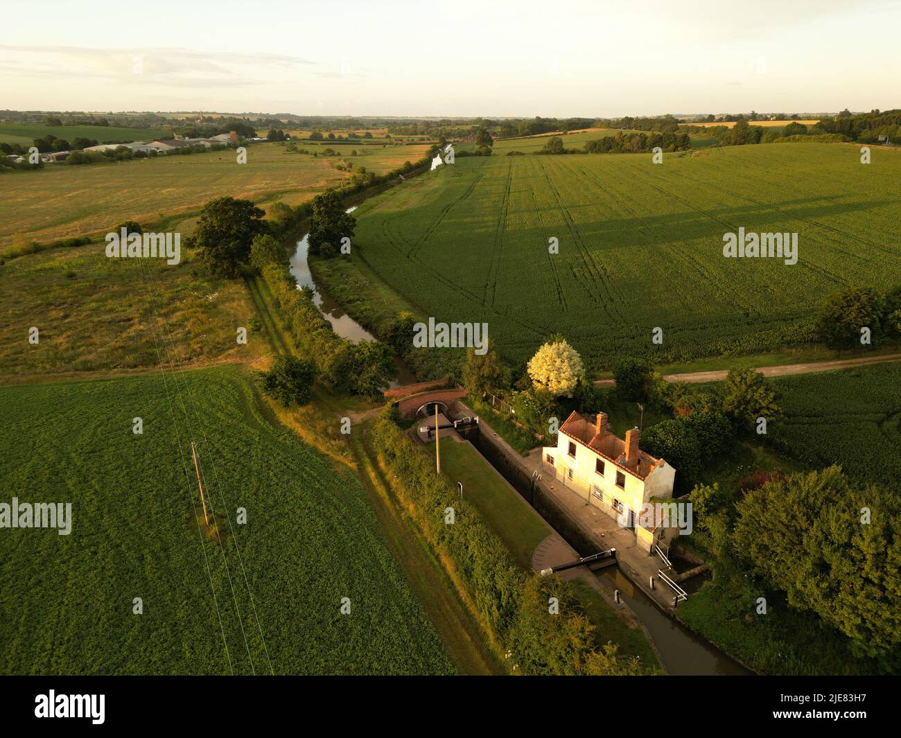 Grants lock keepers cottage number 30 house fire remains. aerial photo ...