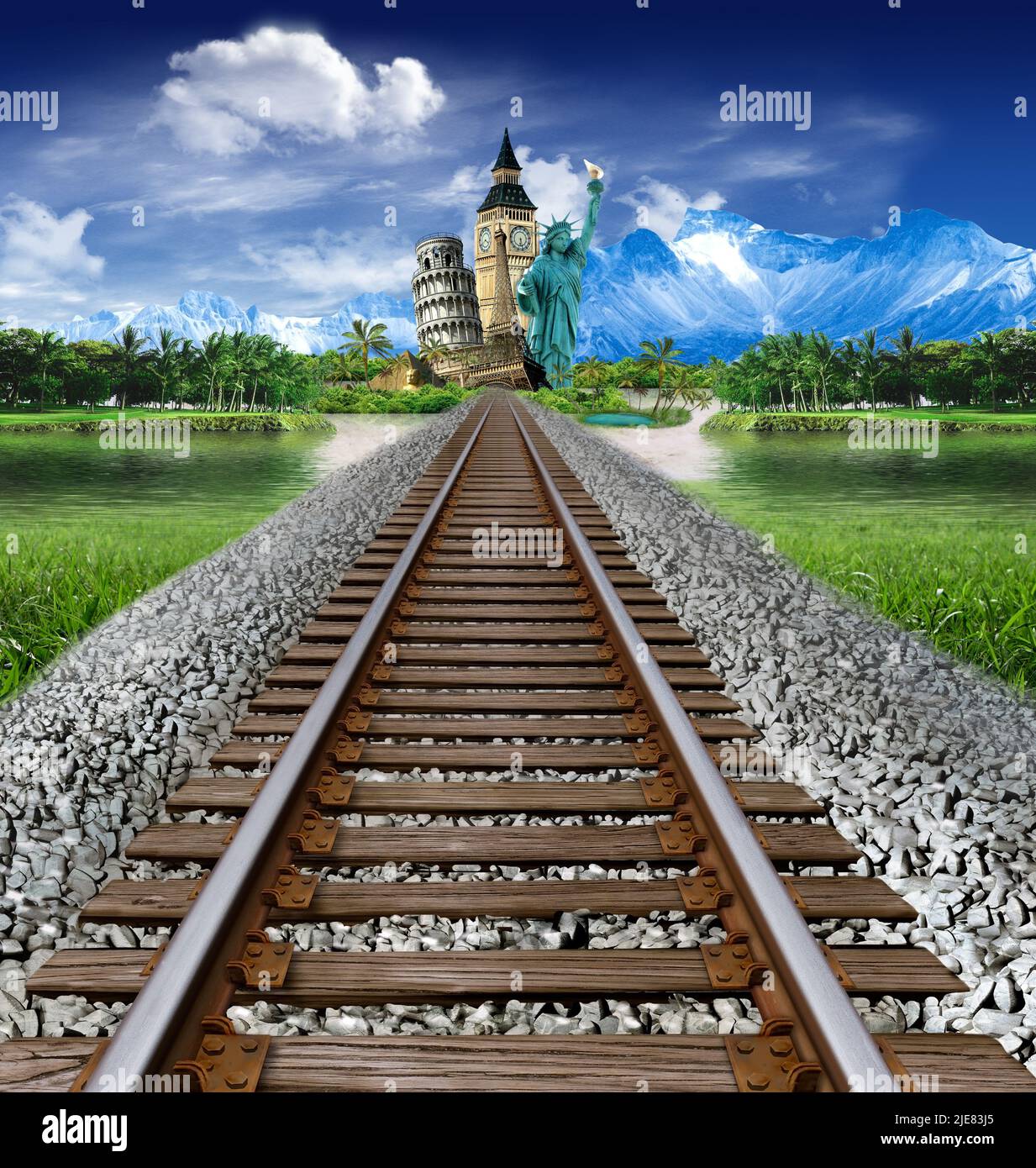 Tourism around the world: go to see monuments and landmarks by train ...