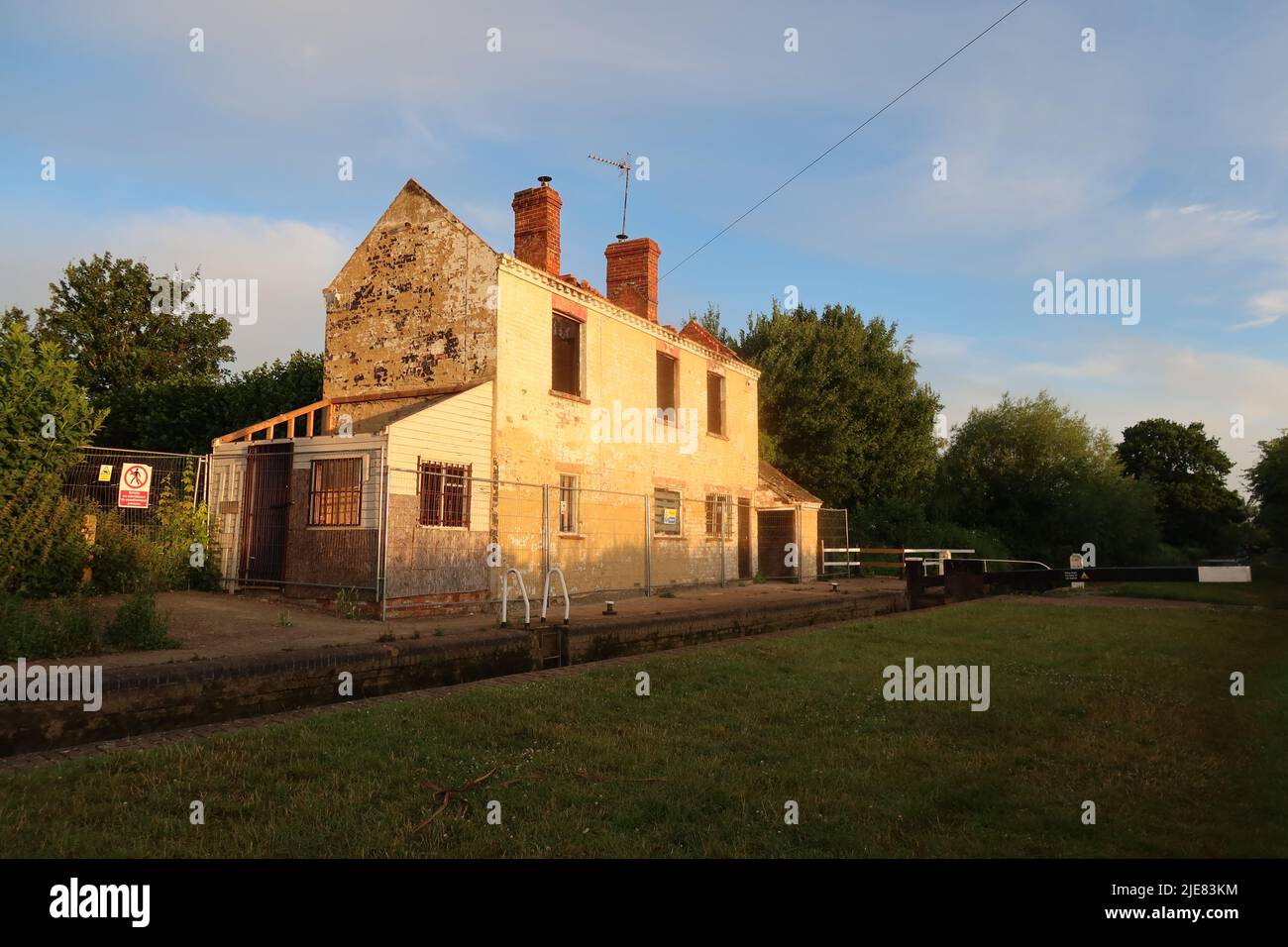 Grants lock keepers cottage number 30 house fire remains. Early summer ...