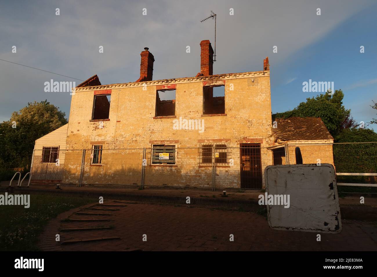 Grants lock keepers cottage number 30 house fire remains. Early summer ...