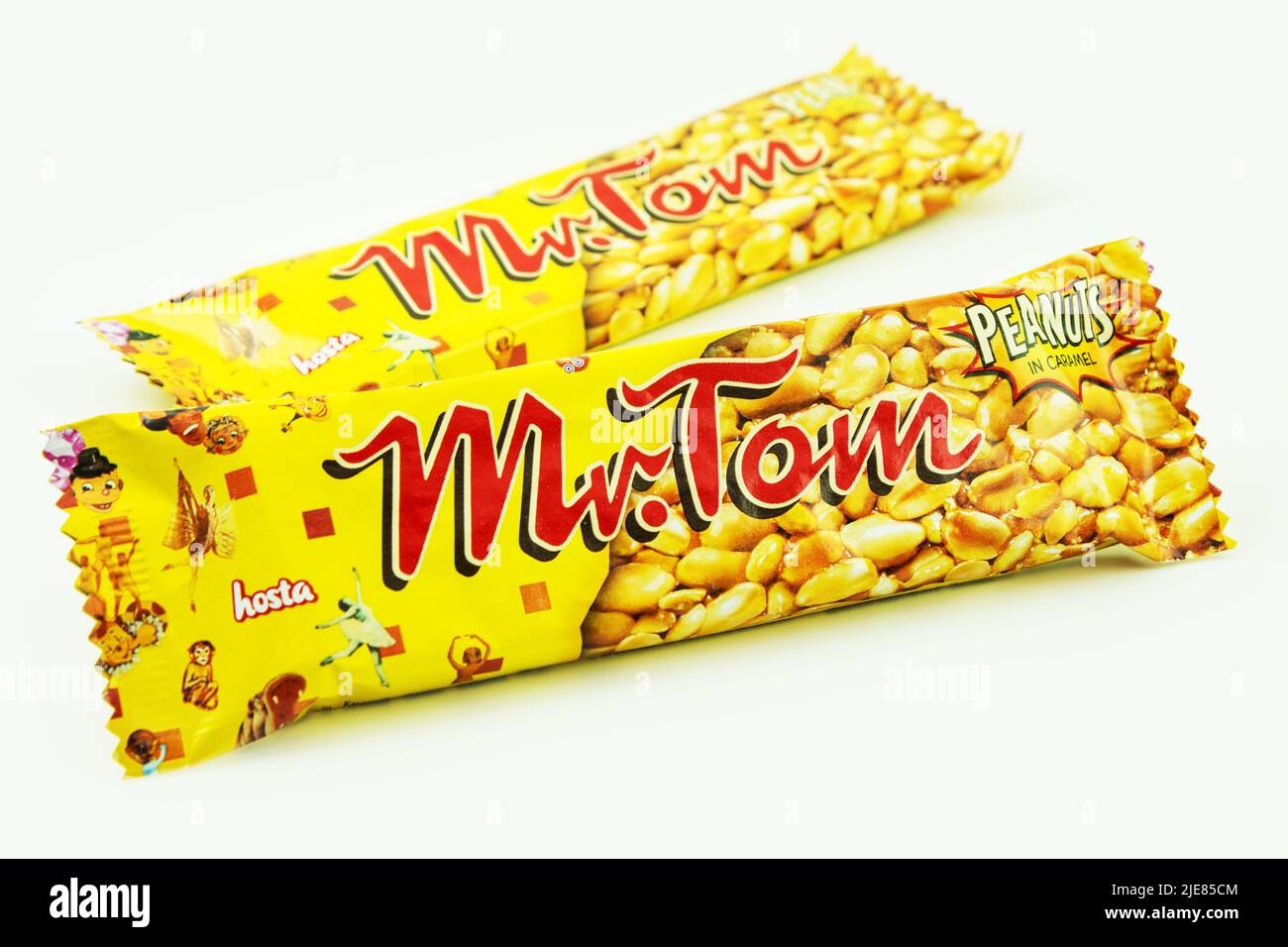 Hamburg, Germany - June 24 2022: Mr. Tom Peanuts Riegel on white ...