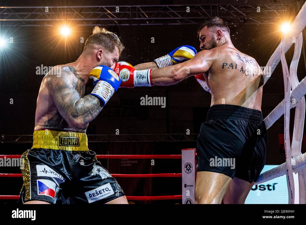 Usti Nad Labem, Czech Republic. 25th June, 2022. From right Czech ...