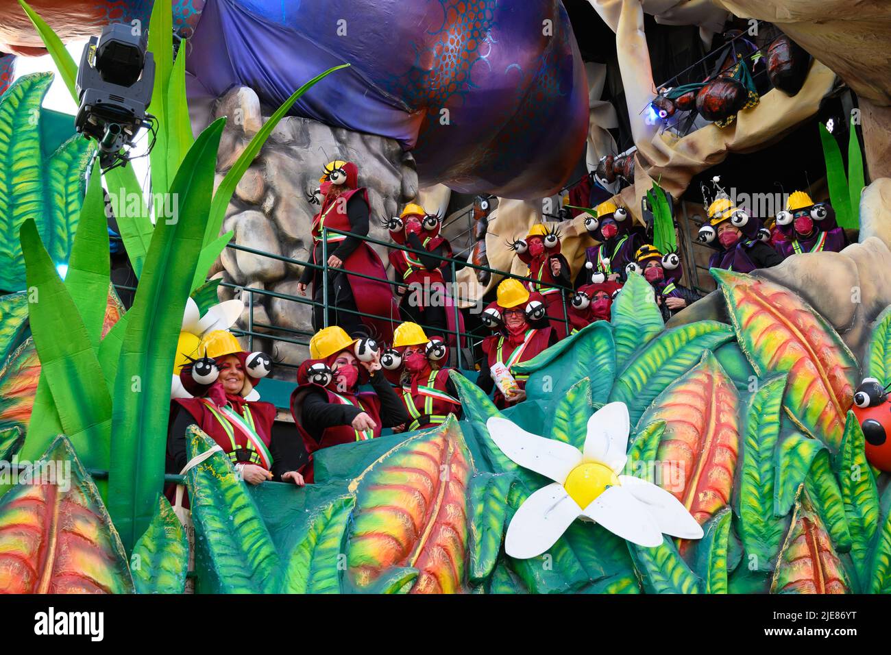Viareggio-Italy-October 2022 The famous carnival where allegorical ...