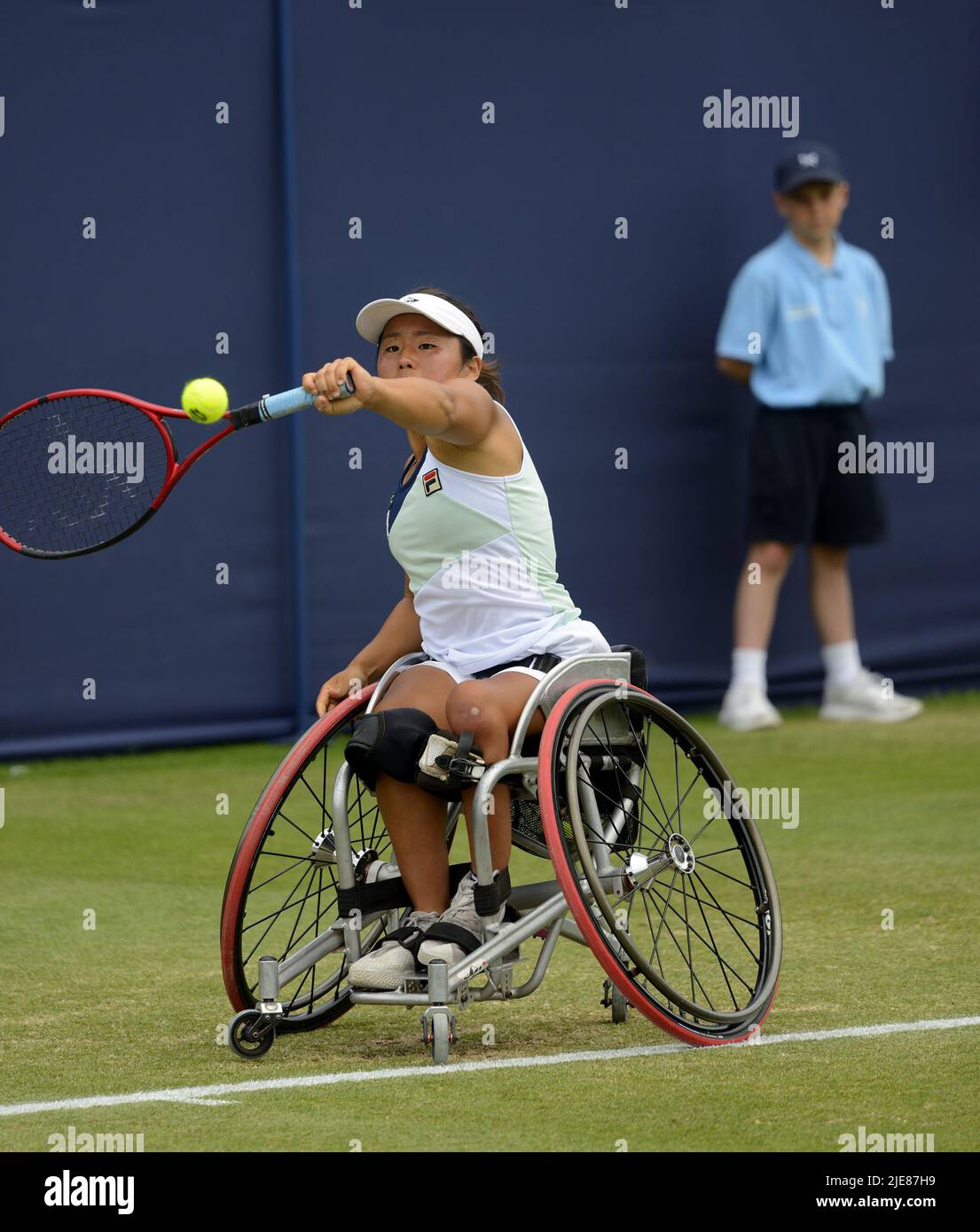 Yui Kamji (Japan) playing at the Rothesay International, Devonshire ...