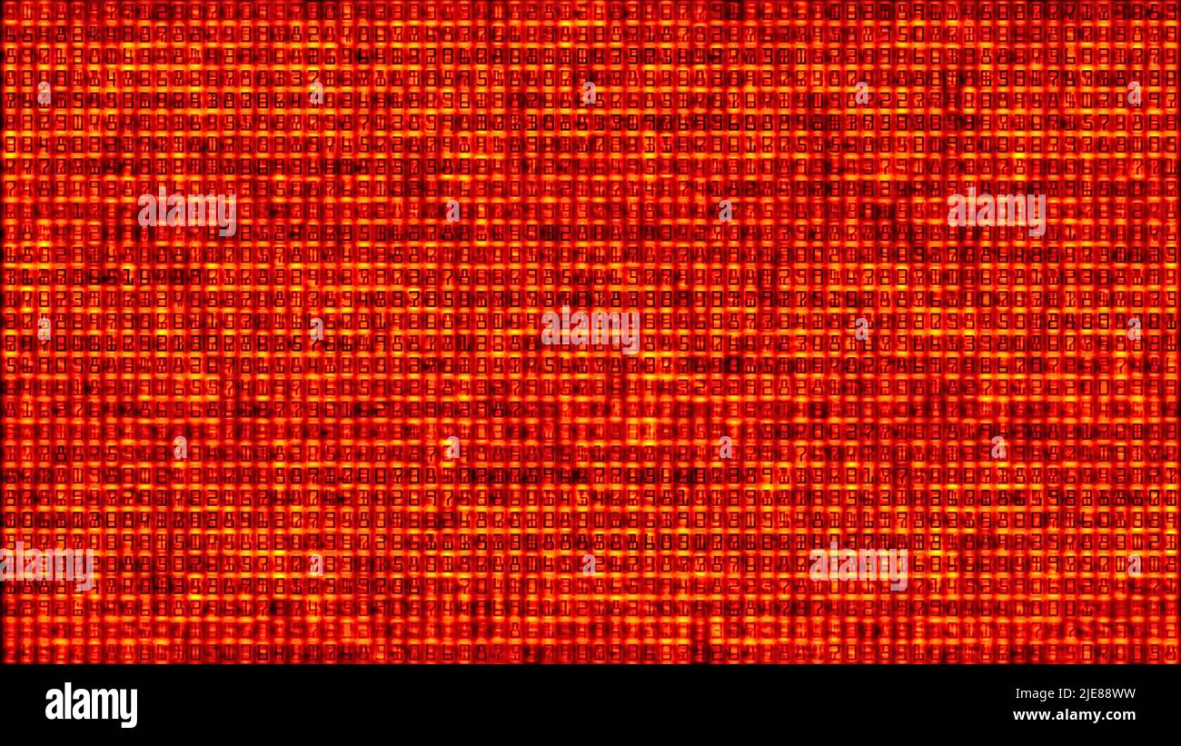 Abstract background, digital data matrix, illustration render Stock ...