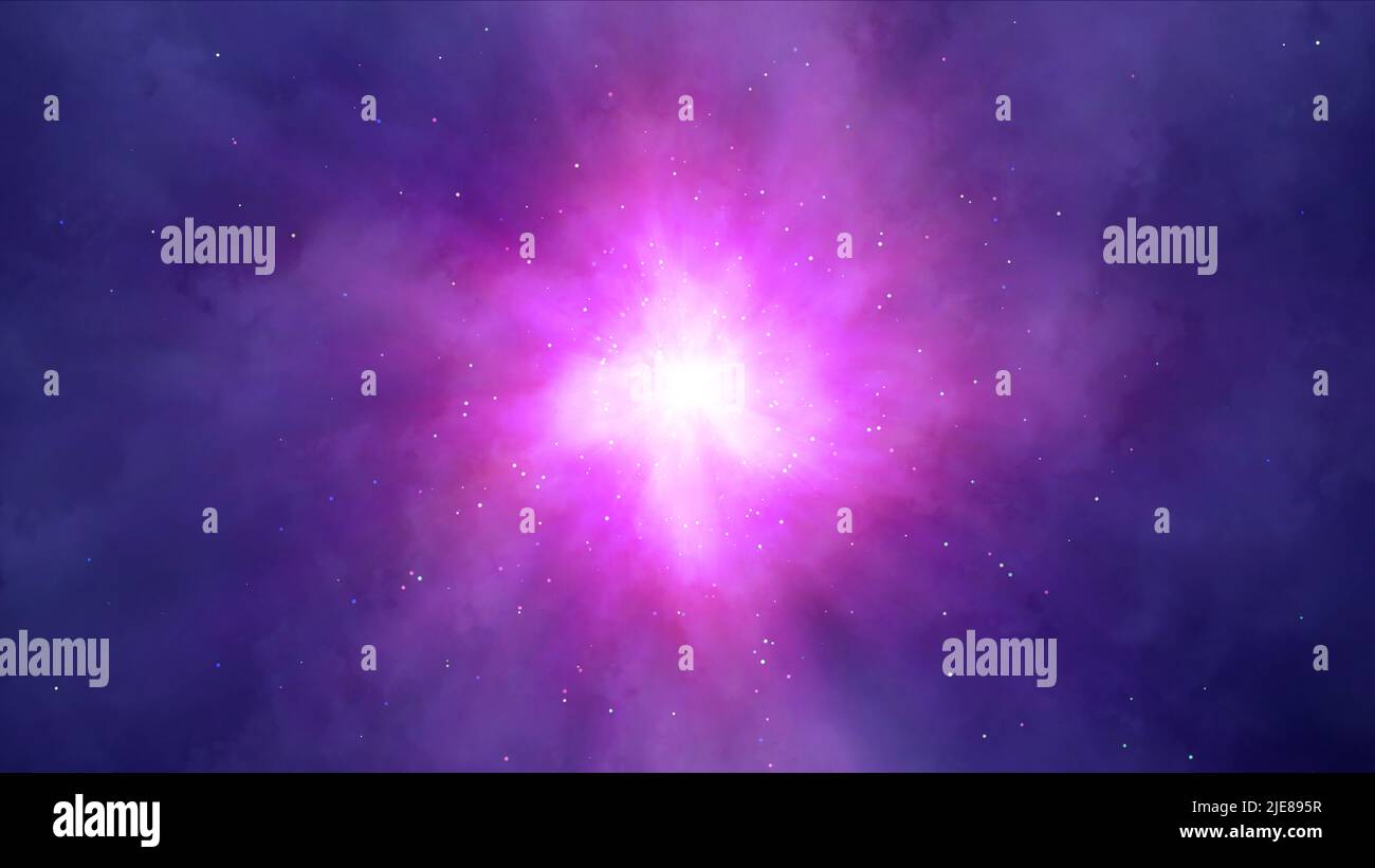 cosmos star ray light space particle nebula, illustration render Stock ...