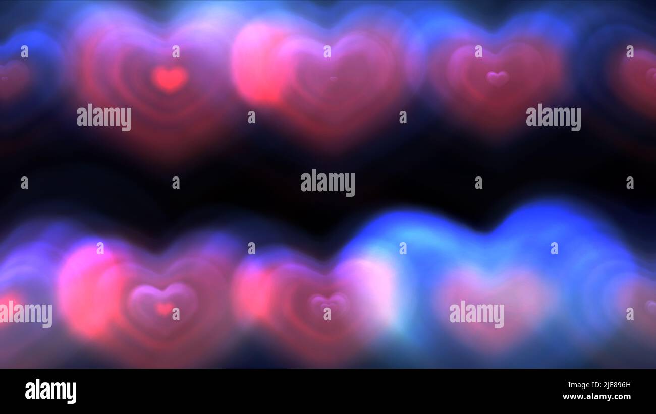 Colorful light abstract hearts background illustration render Stock ...