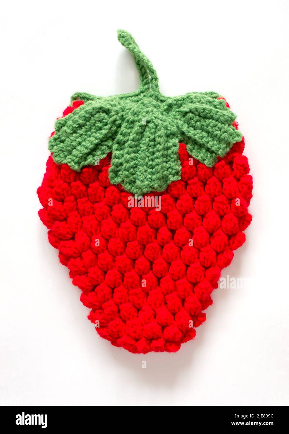The vintage handmade Knitting patterns Strawberry Stock Photo - Alamy