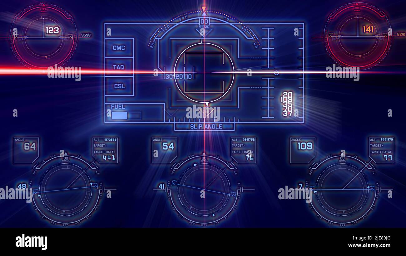 flight control panel instrument navigation light illustration Stock ...