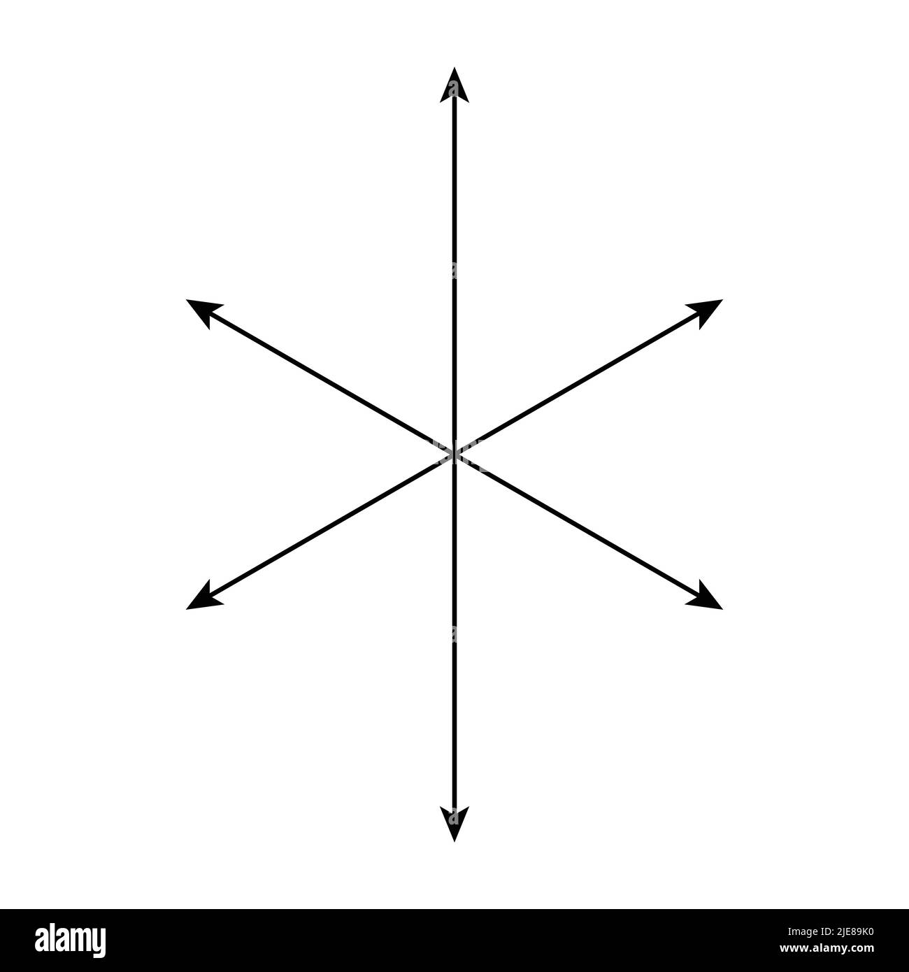 mathematical geometric shape Lines arrow. vector Stock Vector Image ...