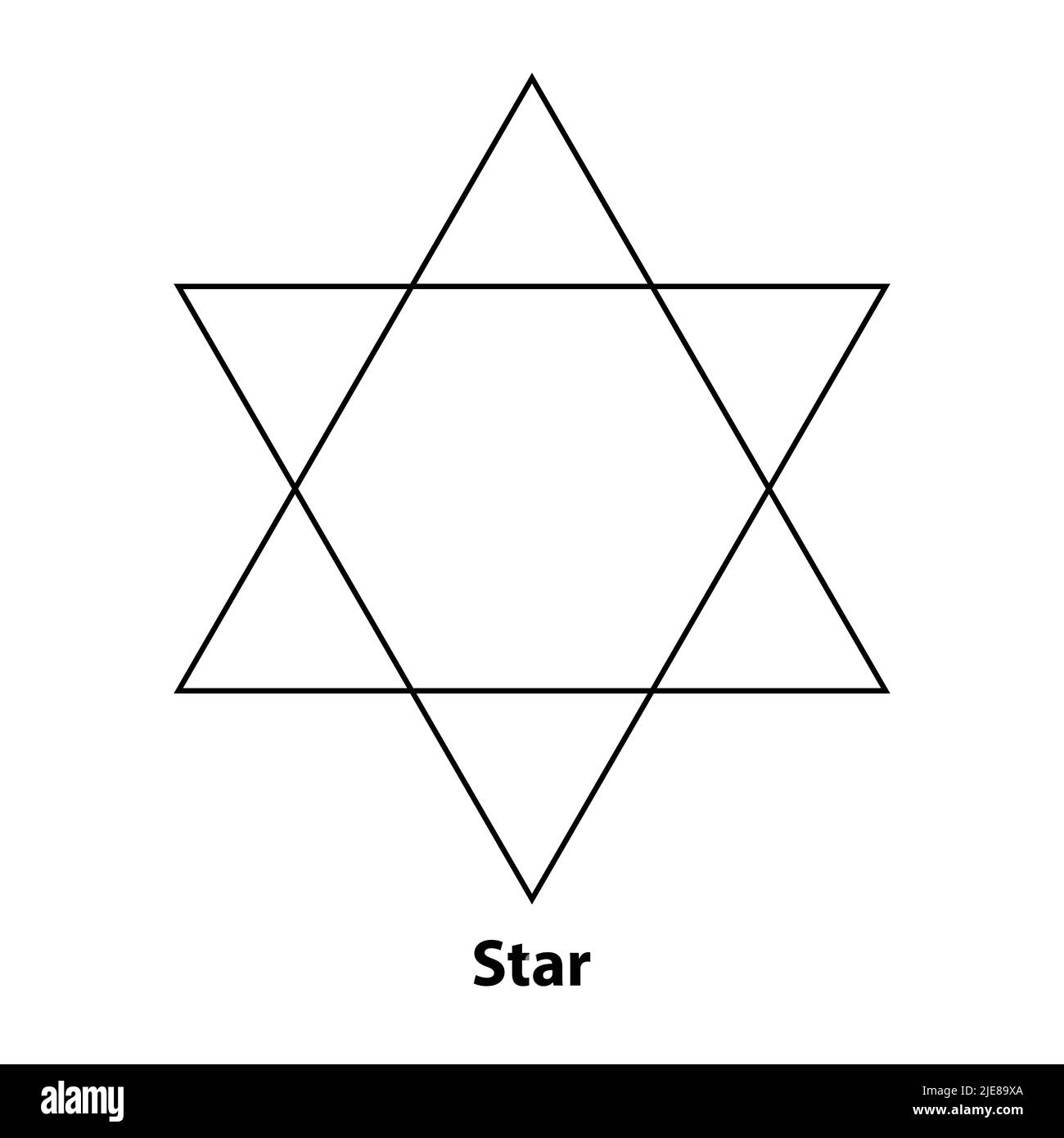 Star icon. Outline rank vector. Line sparkle symbol. Trendy flat UI ...